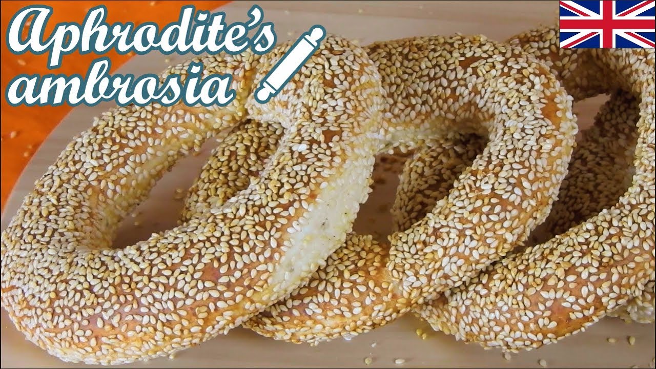 Crusty Sesame Bread Rings with Cheese & Oregano - YouTube