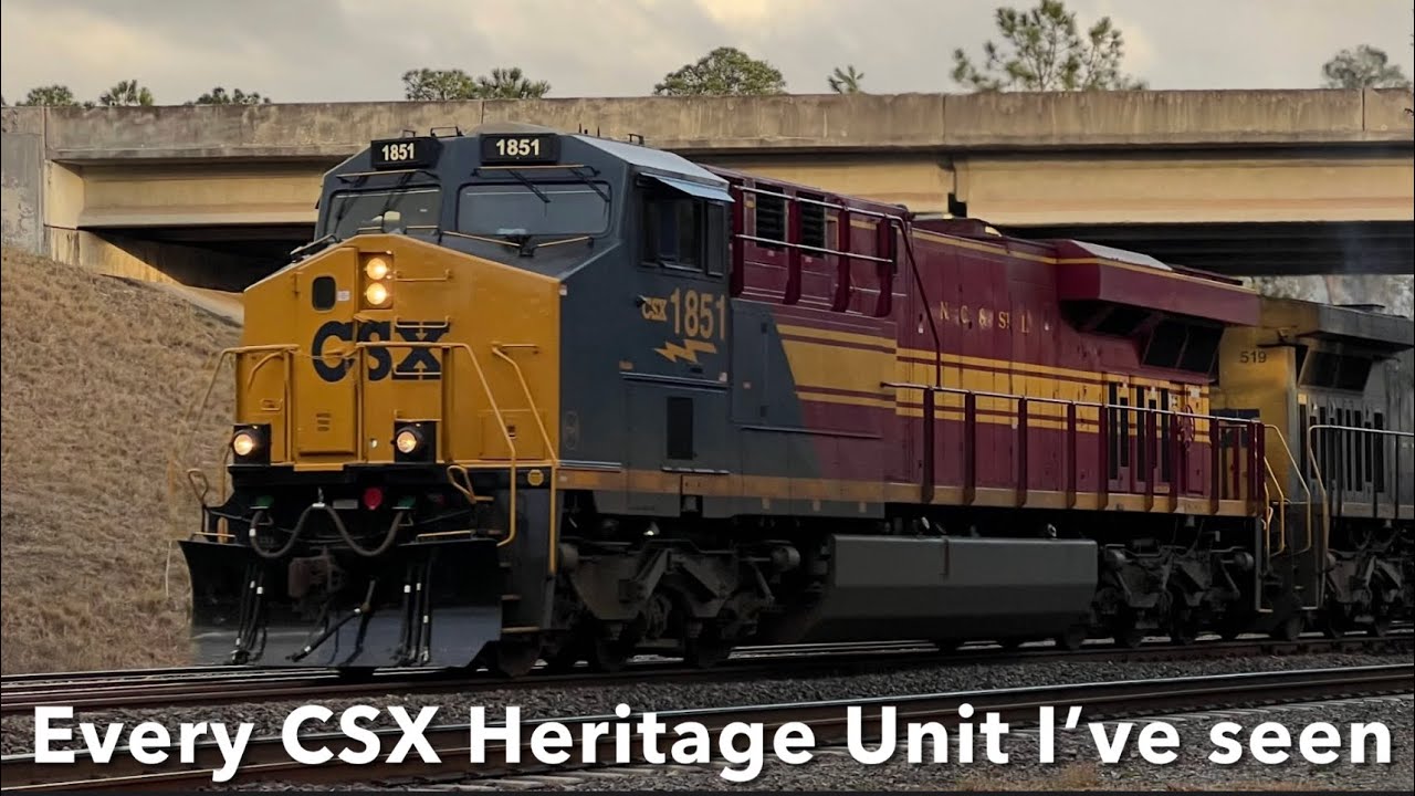 1000 Subscriber Special!!! Every CSX Heritage Unit I’ve seen. (As of ...