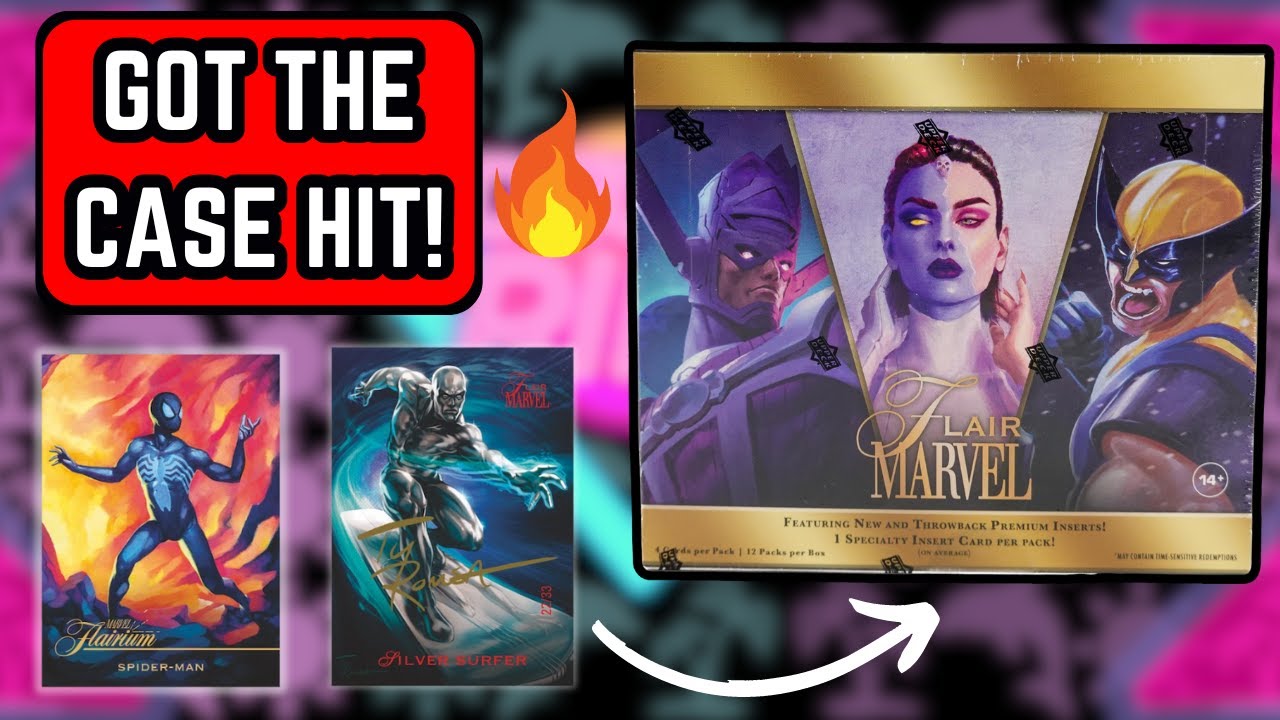 CASE HIT! 2023 Marvel Flair Hobby Box Review! - YouTube