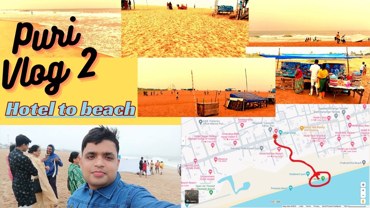PURI VLOG2 Hotel To Beach #puri - YouTube