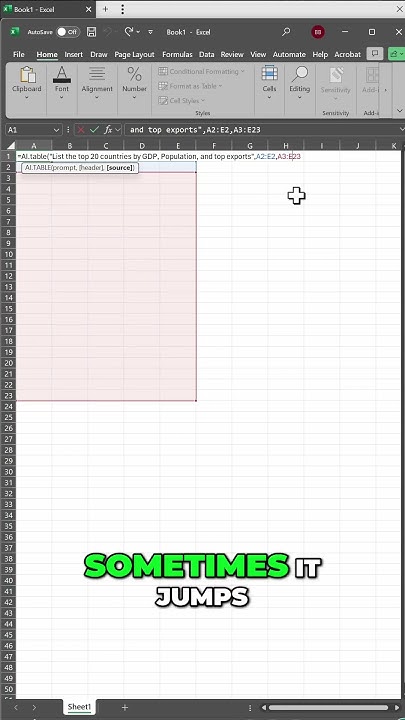 Excel AI.Table: Autofill Data in Seconds with ChatGPT! - YouTube