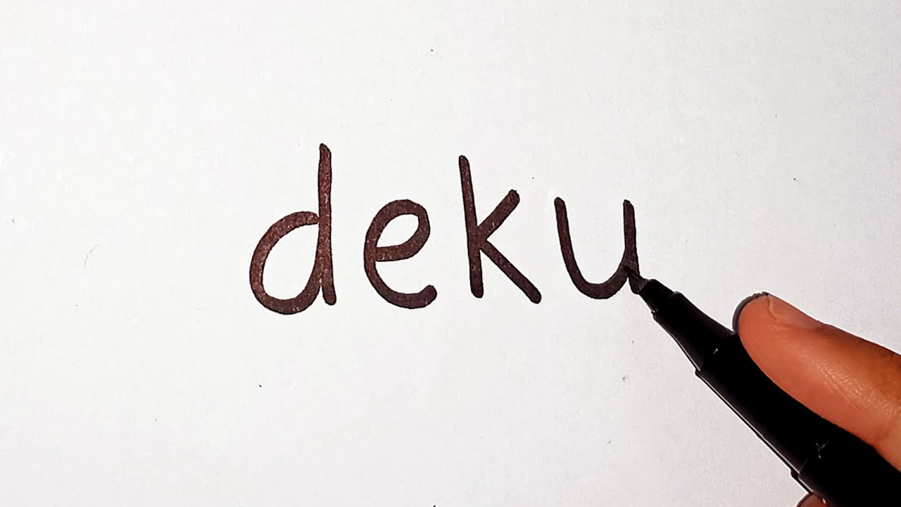 How to turn word DEKU (Boku no Hero Academia) into a cartoon | Anime ...
