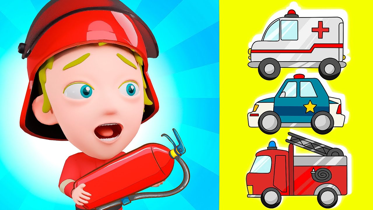 Brave Rescue Team + More Police Nursery Rhymes - YouTube