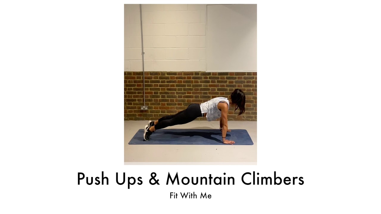Push Ups and Mountain Climbers - YouTube