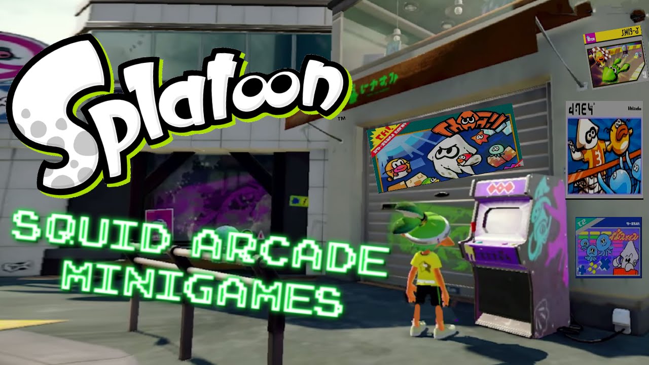 Splatoon - Squid Arcade Minigames - YouTube