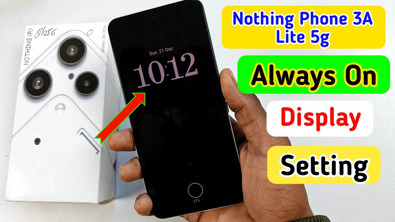 Nothing Phone 3a Lite 5G Always On Display | AOD Enable Kaise Kare ...