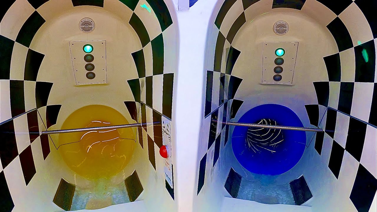 Double Racer Water Slide at TURM ErlebnisCity - YouTube