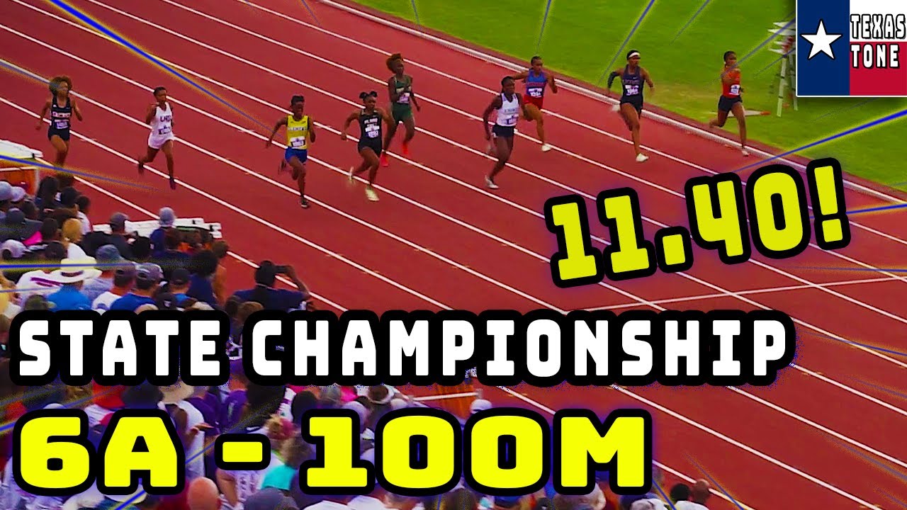 6A Girls - 100M - State Final [Plano East, Kingwood, Clemens, Katy S L ...