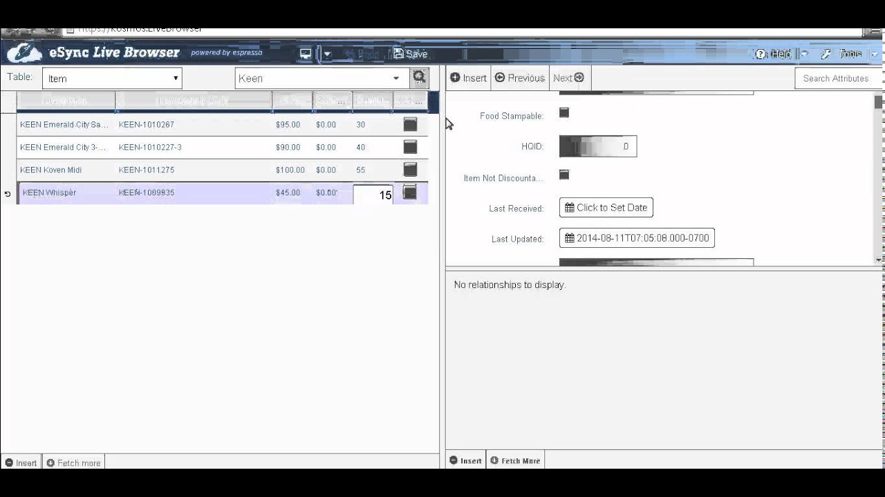 Microsoft SQL API RMS Dynamics Product Change Managements with eSync ...