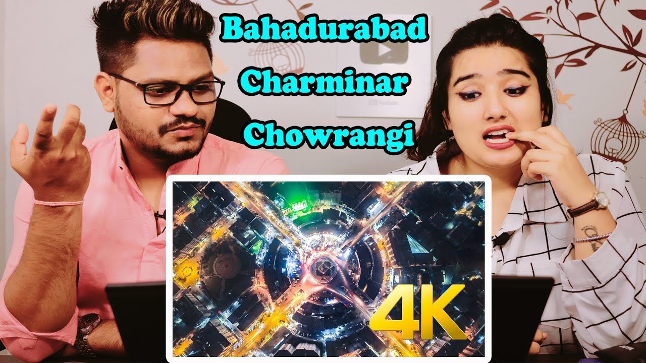 Indian Reaction On Bahadurabad Charminar Chowrangi (Aerial View) - 4K ...