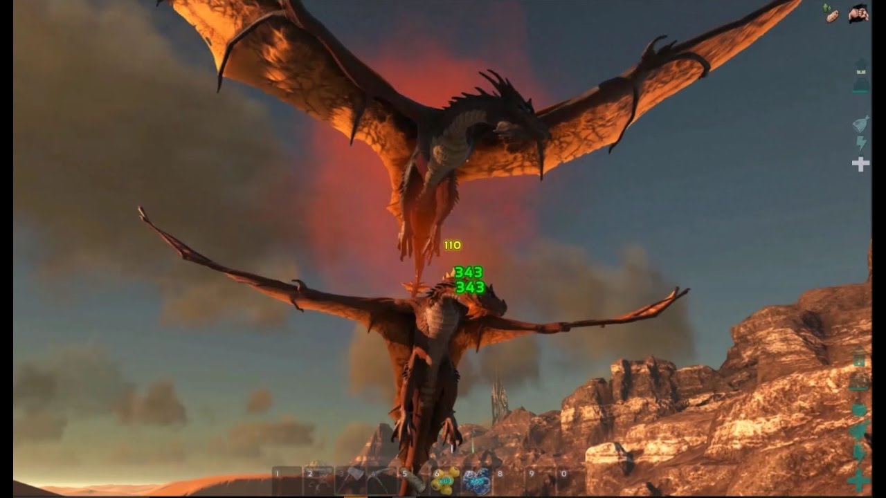 ARK Scorched Earth - Alpha Wyvern Jagd und Eier klauen - YouTube