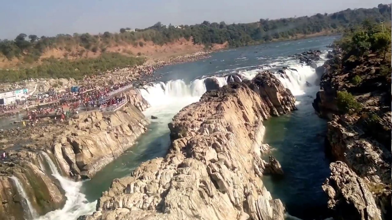 Birds eye View of Dhuandhar Waterfalls,Jabalpur,Madhya Pradesh,India ...