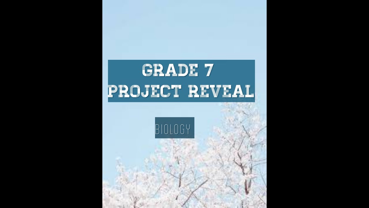 Grade 7 - Biology Project Reveal - YouTube