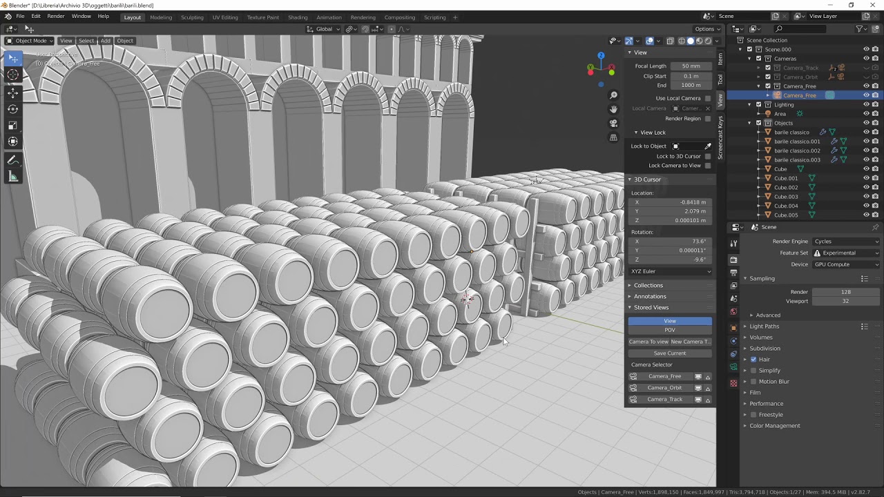 Salvare inquadrature in Blender: l'addon Stored Views - YouTube