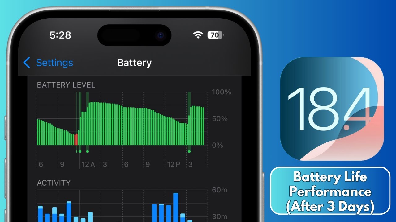 iOS 18.4 Battery Life, Performance (After 3 Days) - YouTube
