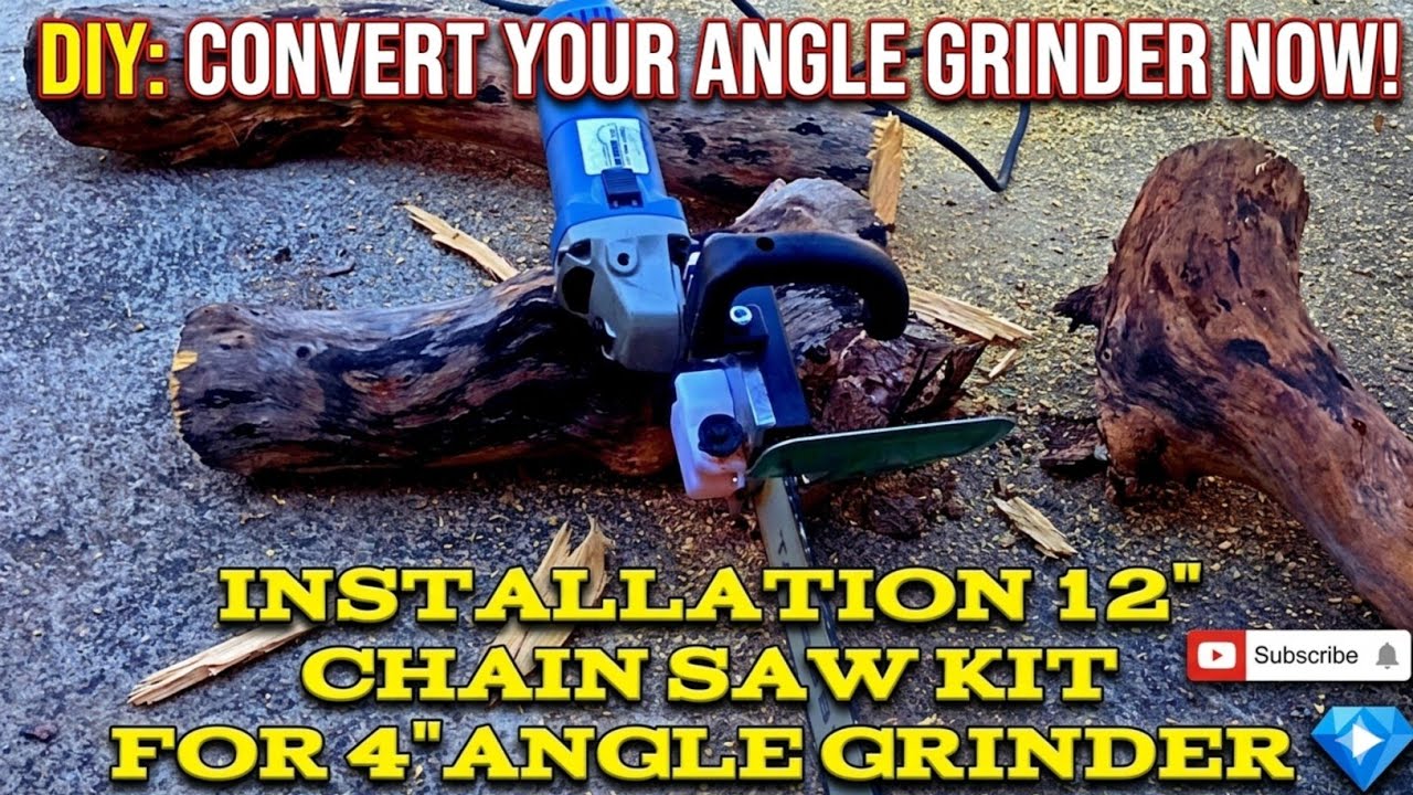 Chain Saw kit Attachment for 4 inch Angle Grinder Installation ll ...