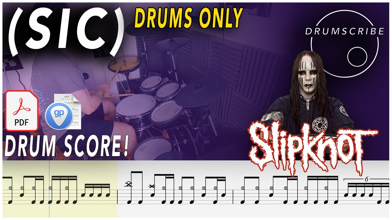(sic) (DRUMS ONLY) - Slipknot | DRUM SCORE Sheet Music | #299 ...