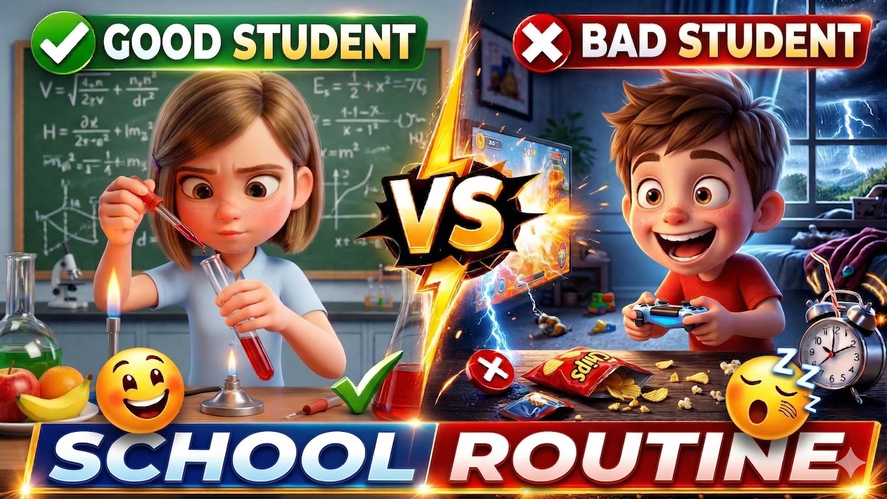 Good Student vs Bad Student at School | Who Will Succeed? 3D Animation ...