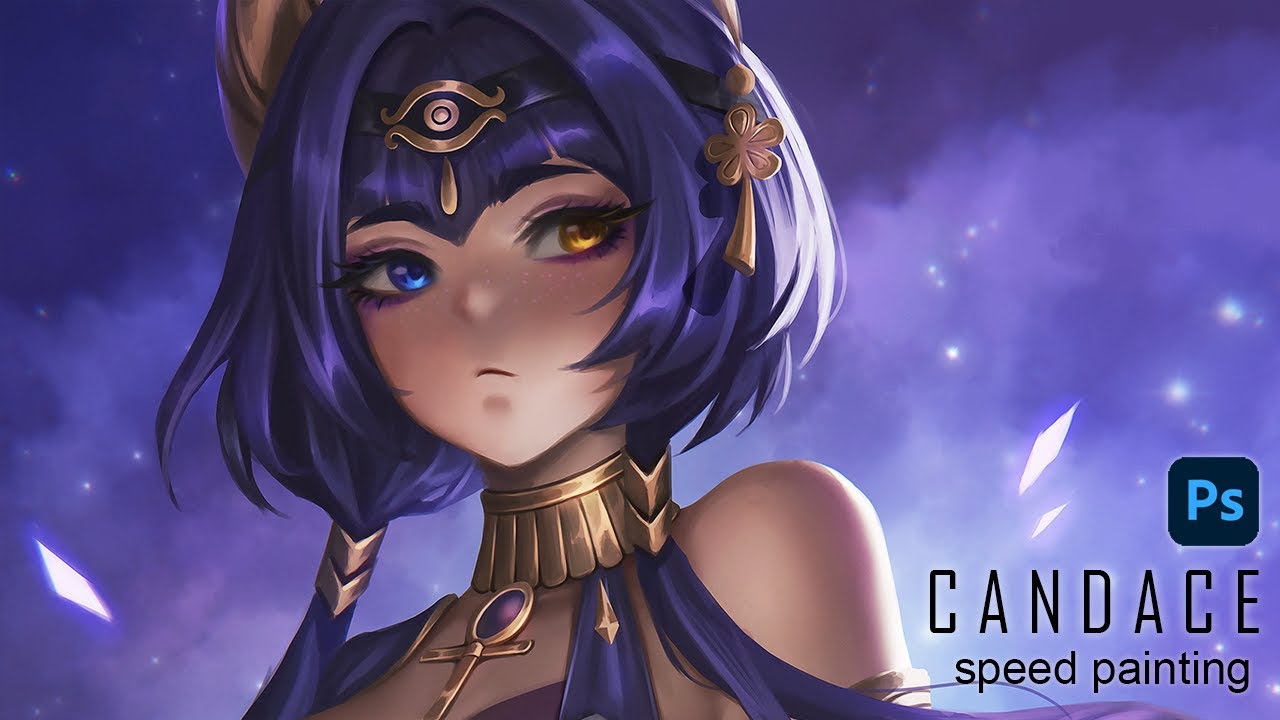 Candace - speed painting || Genshin Impact - YouTube