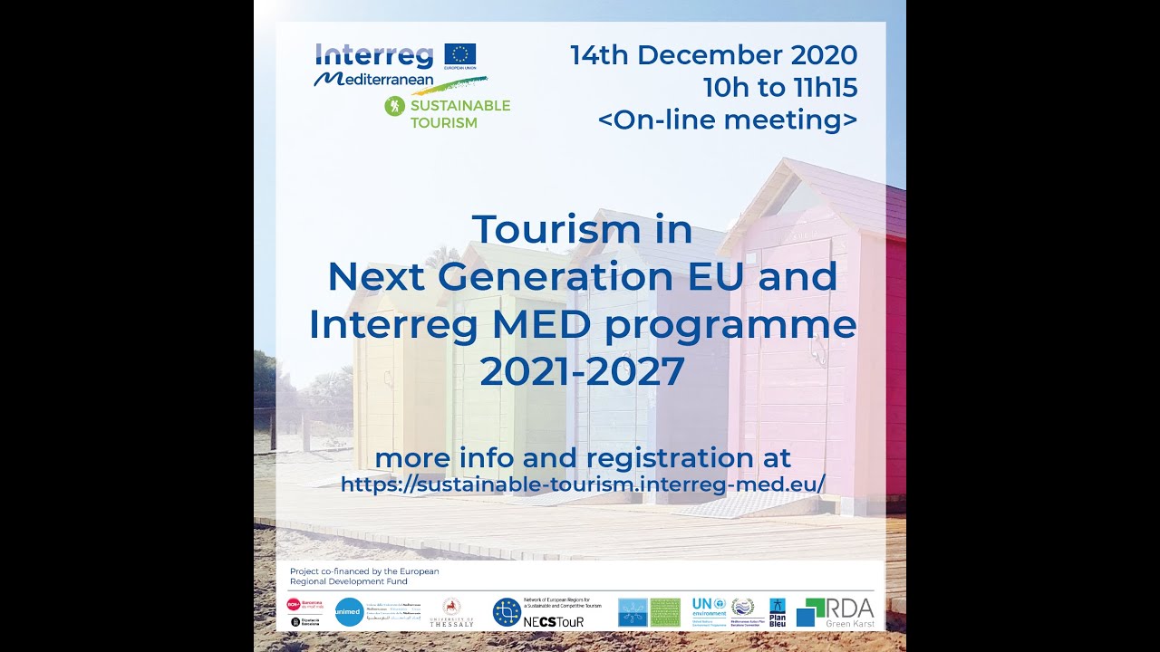 Tourism in Next Generation EU and Interreg MED Programme 2021-27 ...