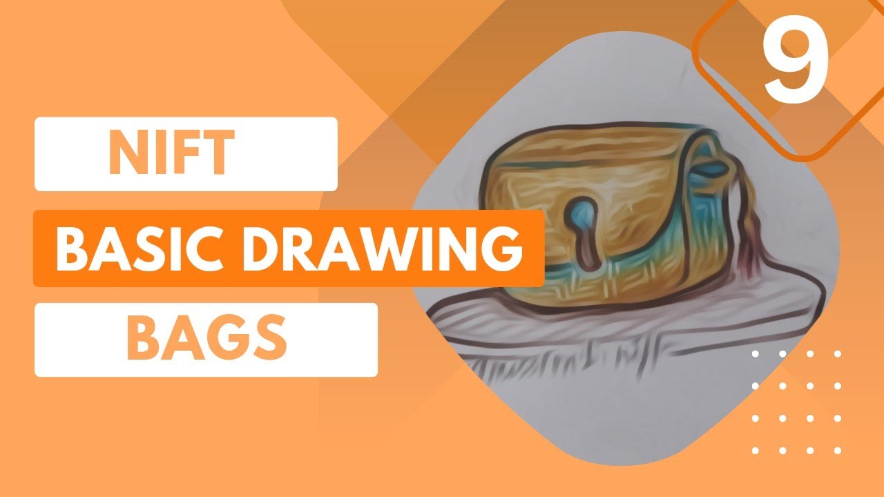Draw different types of bags step by step | nift entrance exam ...