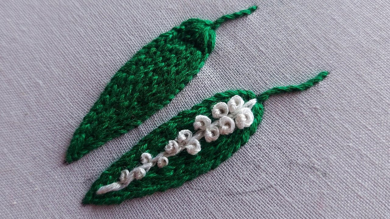 Green Chilli hand embroidery design|embroidery flower design|3d hand ...