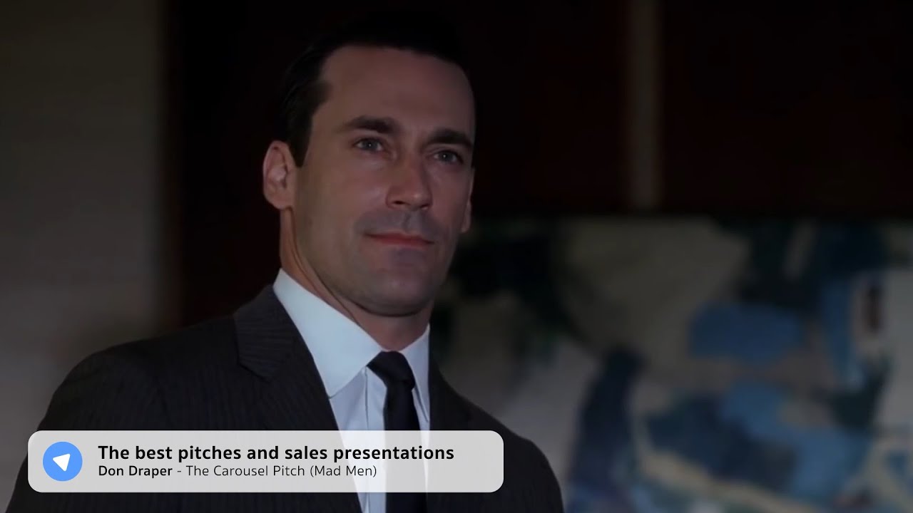 SALES PRESENTATIONS - Don Draper - The Carousel Pitch (Mad Men) - YouTube