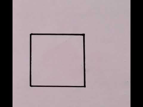 How to draw a cube step by step - YouTube