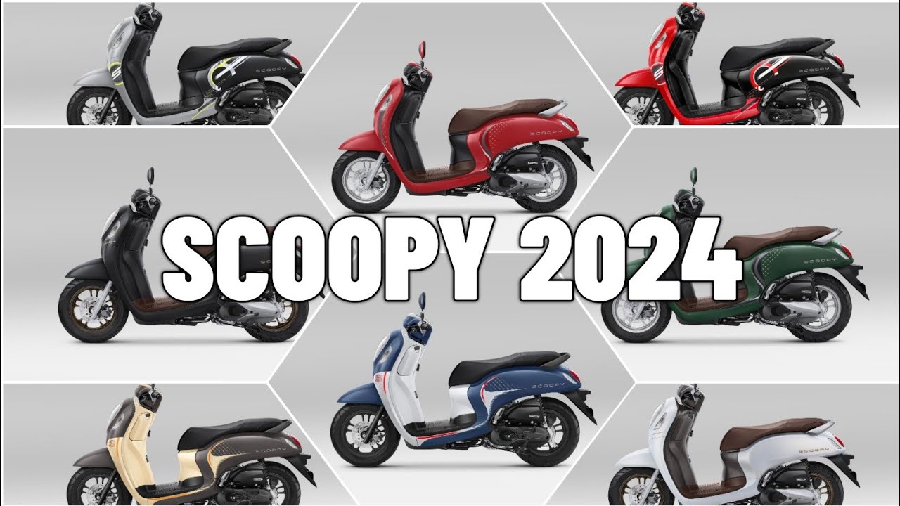 SCOOPY 2024 TERBARU YANG ANDA TUNGGU INILAH VARIAN WARNANYA - YouTube