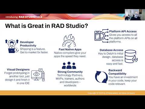 Webinar lancio RAD STUDIO 12.3 - YouTube