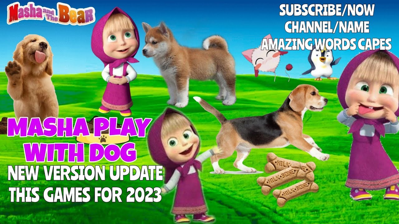 AMAZING | MASHA and DOG | MASHA PLAY DOG WITH TRETS | PLAY GAMES FOR ...