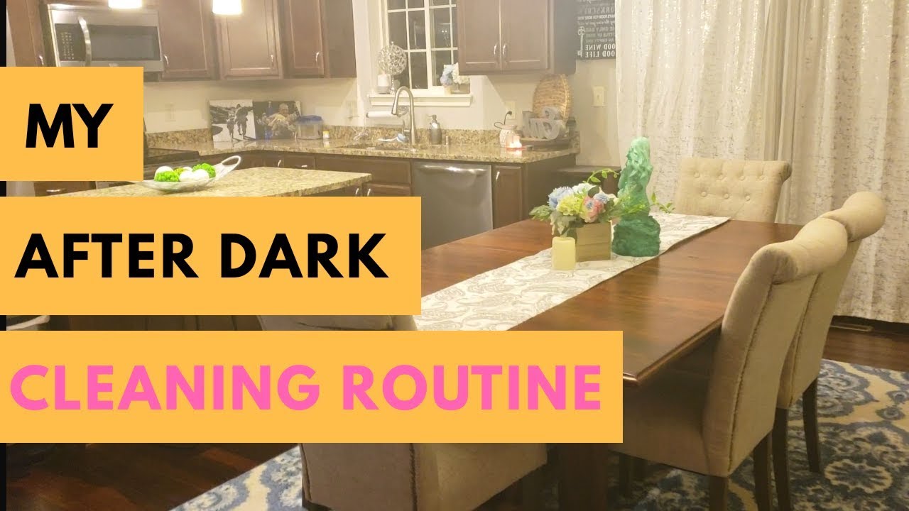 After Dark Clean With Me // Cleaning motivation // Minamalist Home ...