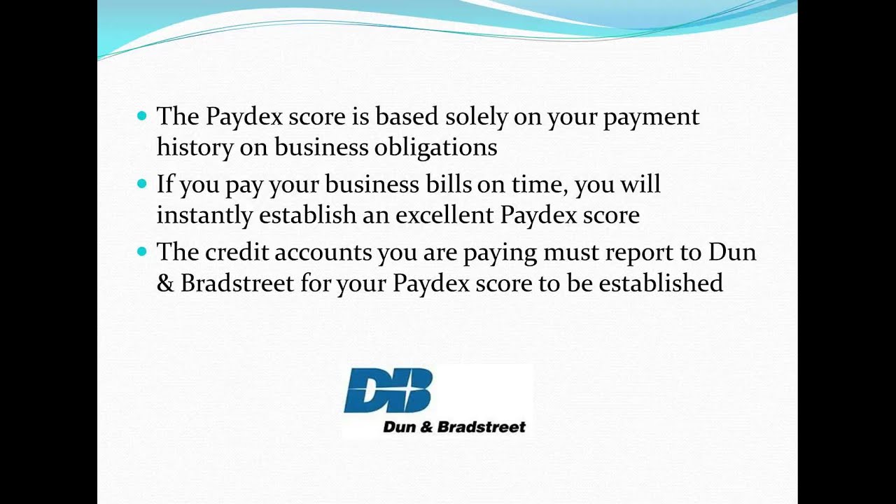 What is a Paydex score? - YouTube