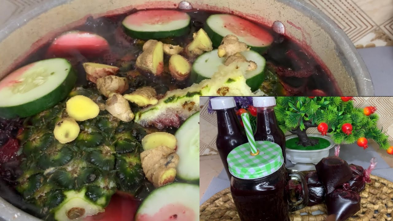 How to make healthy drink /sugar free ZOBO SOBOLO hibiscus flower ...