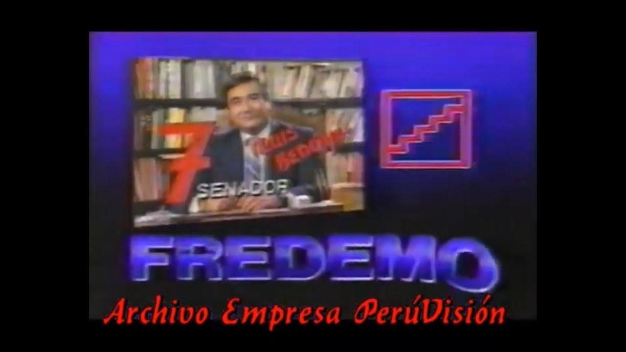 Comercial "Fredemo: Luis Bedoya" (Perú - 1990) - YouTube