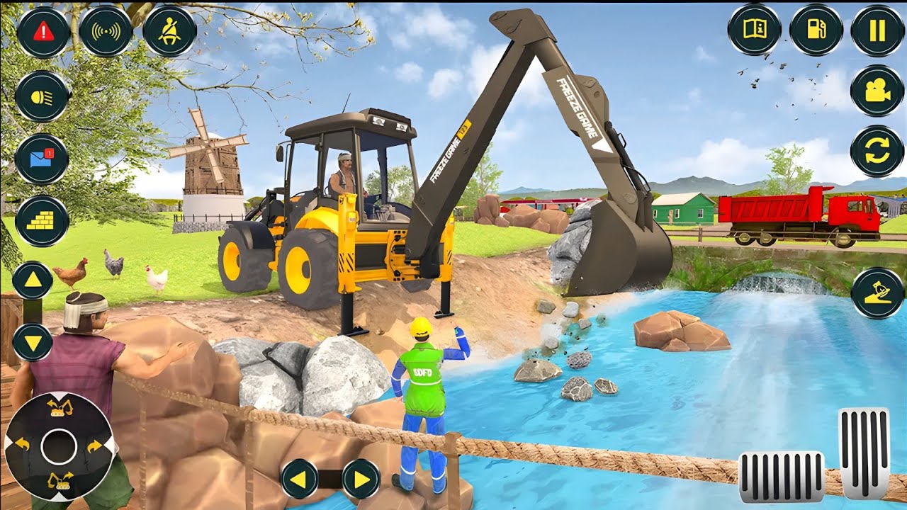 Crazy Bridge Construction Work Simulator 3D #Part 6-Android Gameplay - YouTube