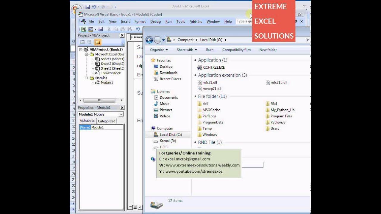 Excel Macro Online VBA Tutorial 7 - VBA to open Notepad (txt) file - YouTube