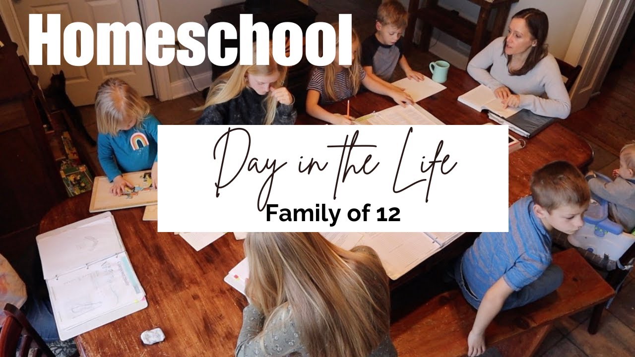 Day in the Life of a Homeschool Family of 12 - YouTube
