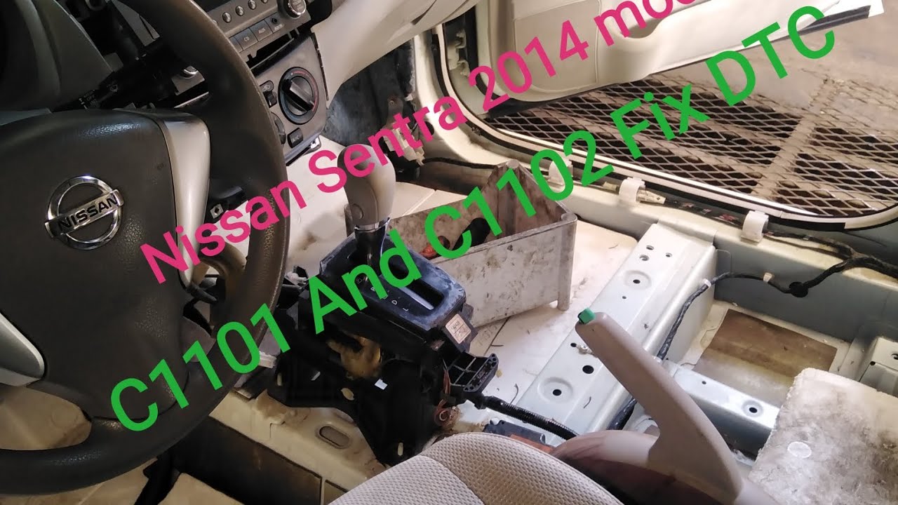 How C1101 And C1102 in nissan sentra 2014. - YouTube