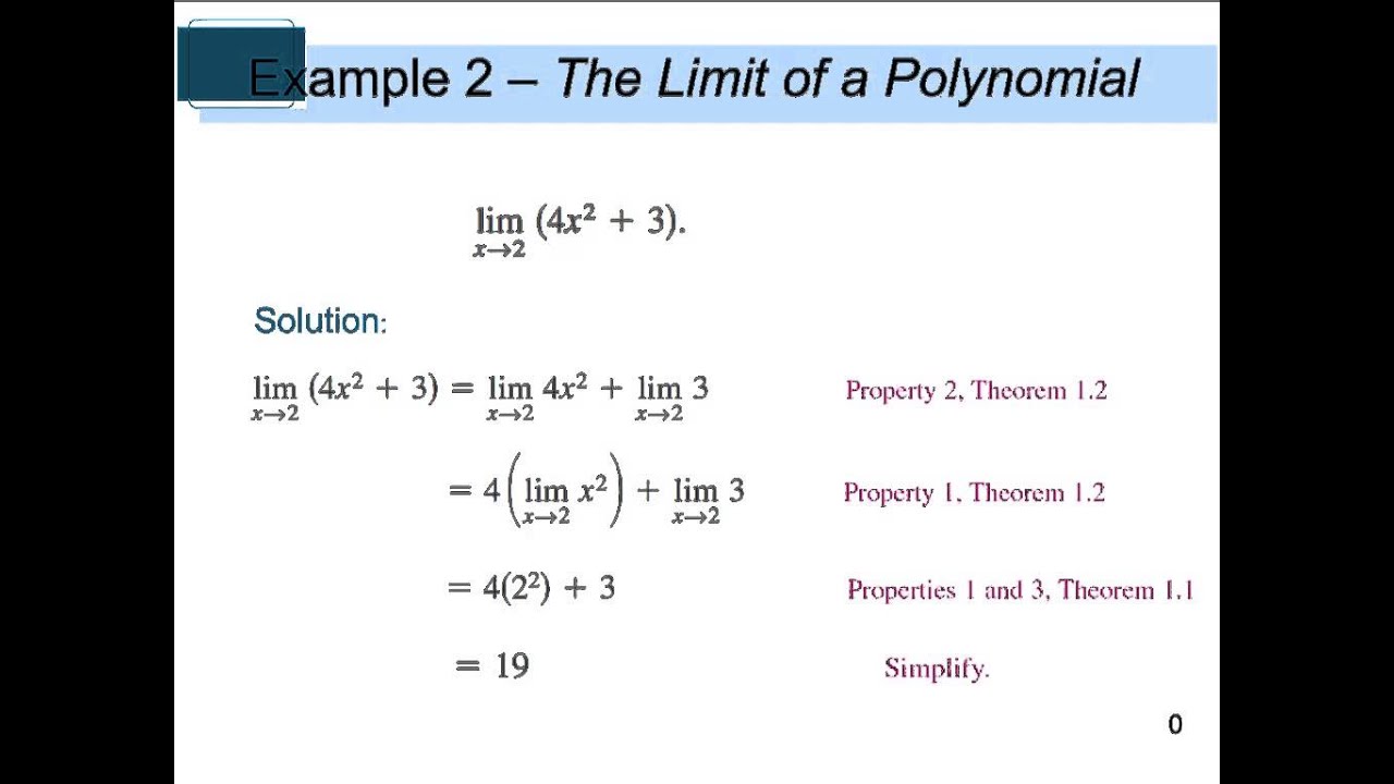 Calculus 1.3 Direct Substitution - YouTube