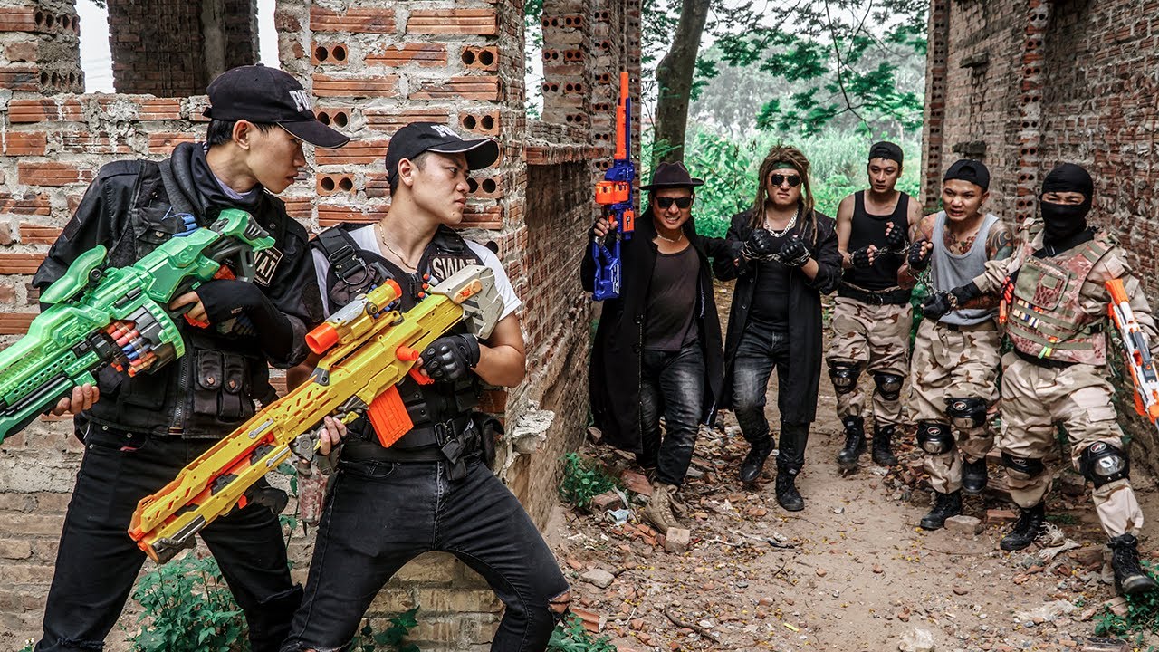 LTT Game Nerf War : Warriors SEAL X Nerf Guns Fight Rocket Crazy ...