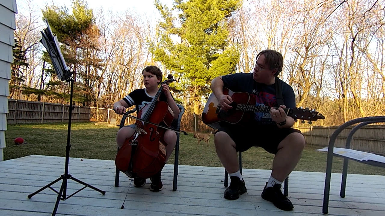 Cello on the Porch with Jack and Max - French Folk Song - YouTube