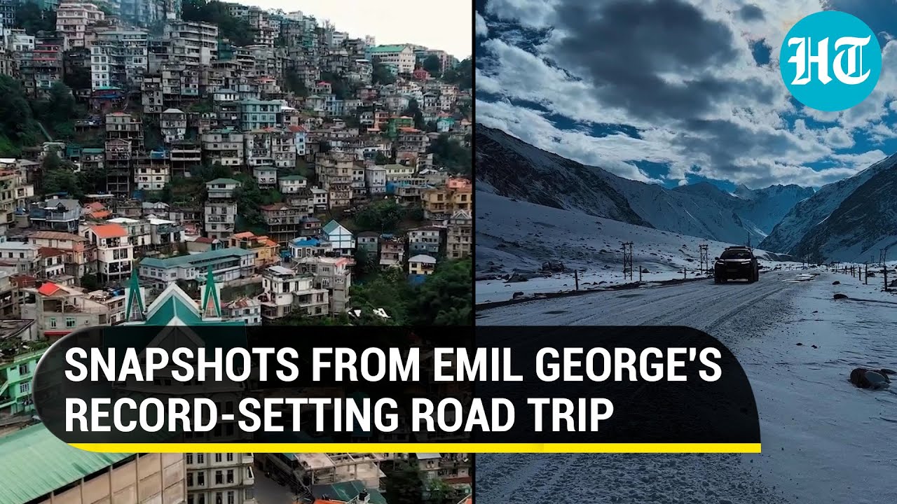 Snapshots from Emil George's record-setting road trip - YouTube
