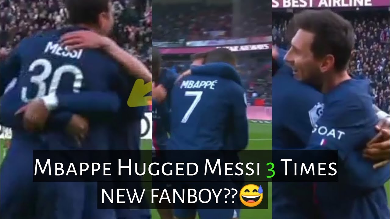 Kylian Mbappe Hugs Messi Three Times After Wonder Winning Goal🥰🤣 - YouTube