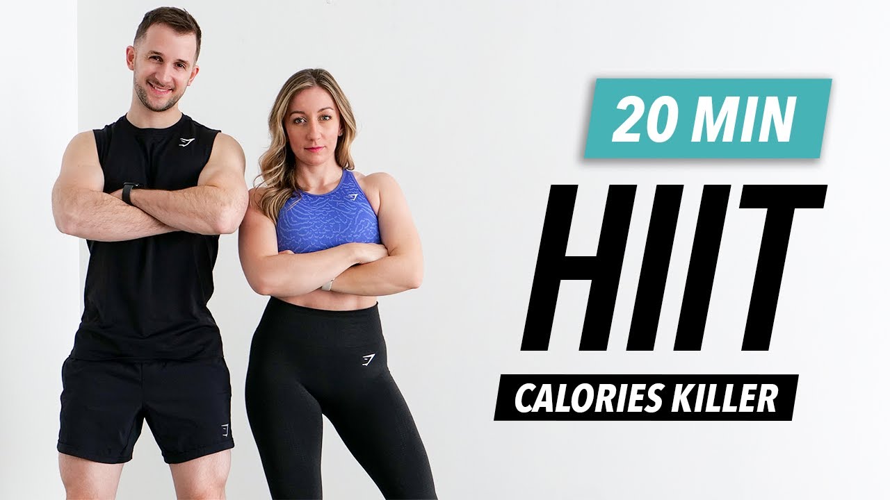 20 Min Calories Killer HIIT Workout For Fat Burn & Cardio | At Home (No ...