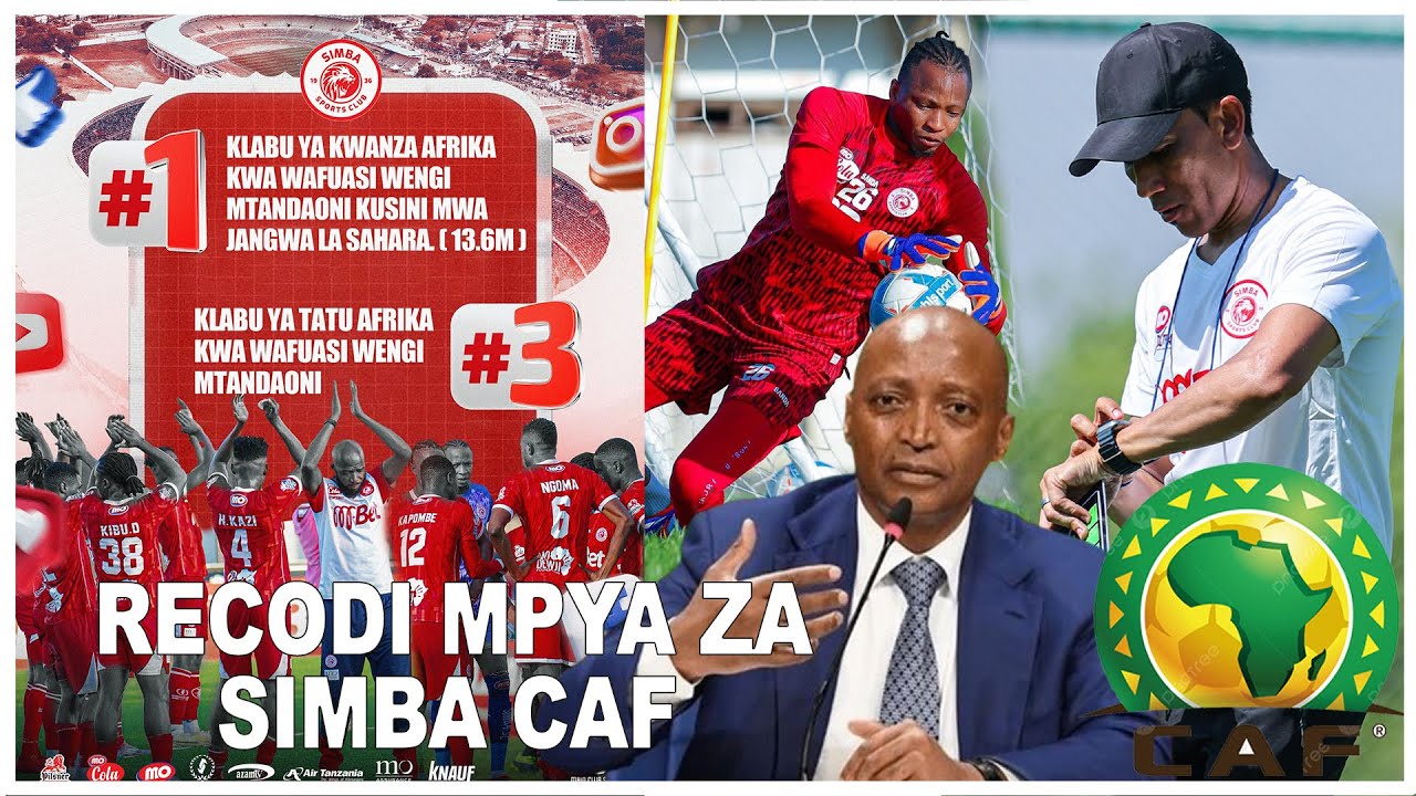 SIMBA YAWEKA REKODI MPYAA CAF!! KWA SIMBA HII YA FADLU NI BALAA!! KWA ...