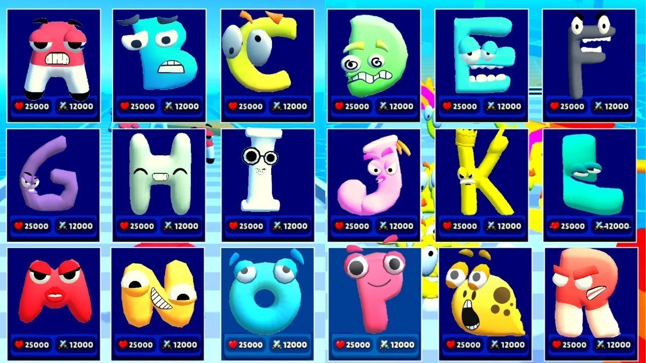 Merge Alphabet Lore Run | Merge Alphabet 3D Run 6 to 14 Level - YouTube