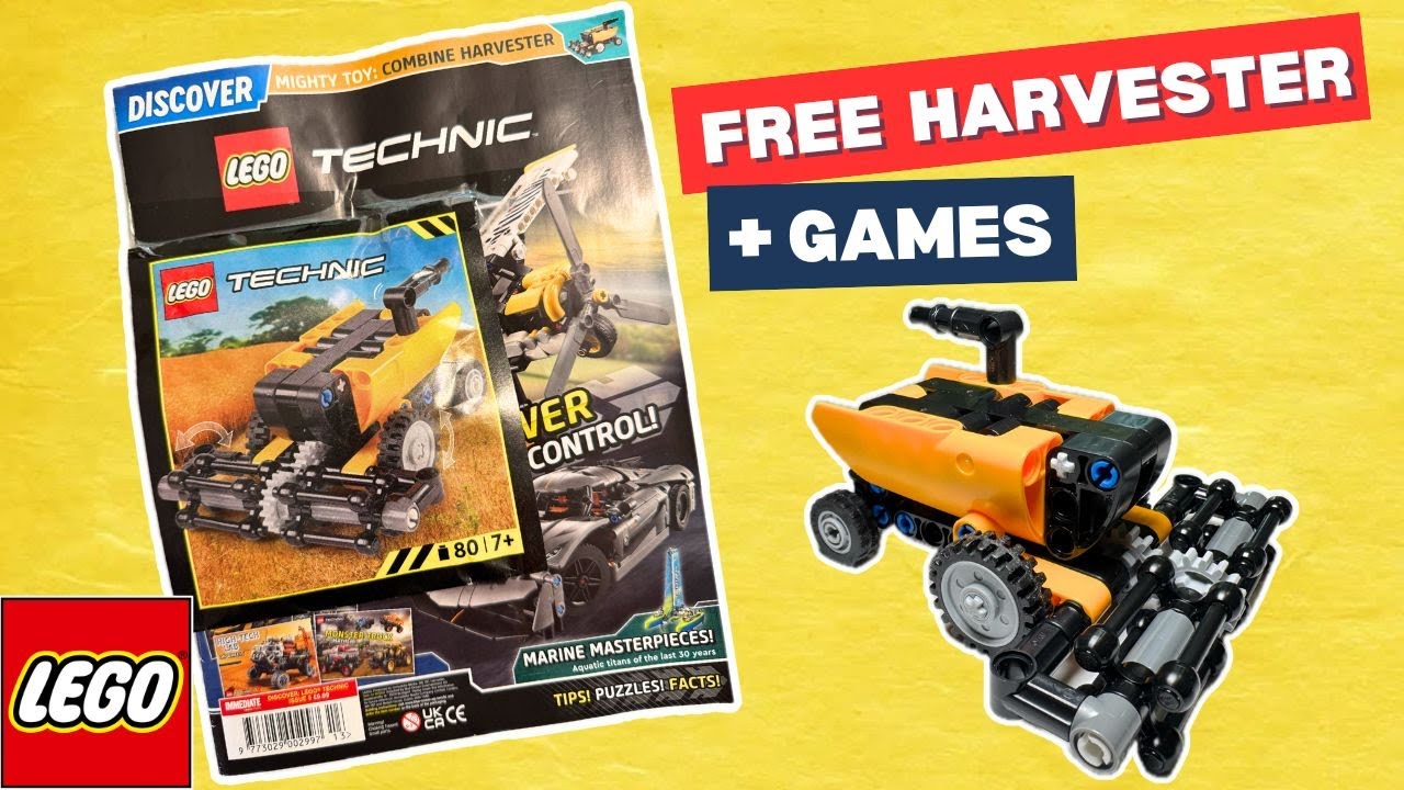 New LEGO Technic Magazine with Free Combine Harvester Toy Inside ...