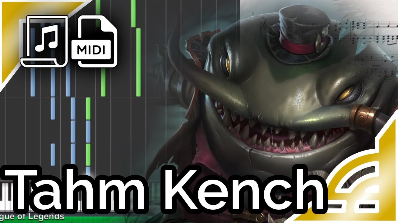 Tahm Kench theme - League of Legends (Synthesia Piano Tutorial) - YouTube