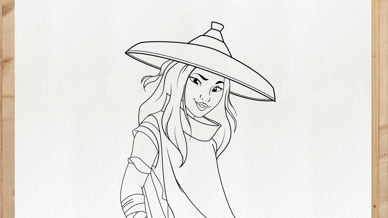 How to Draw RAYA 🐉 | Disney Princess | Warrior of Heart Tutorial - YouTube